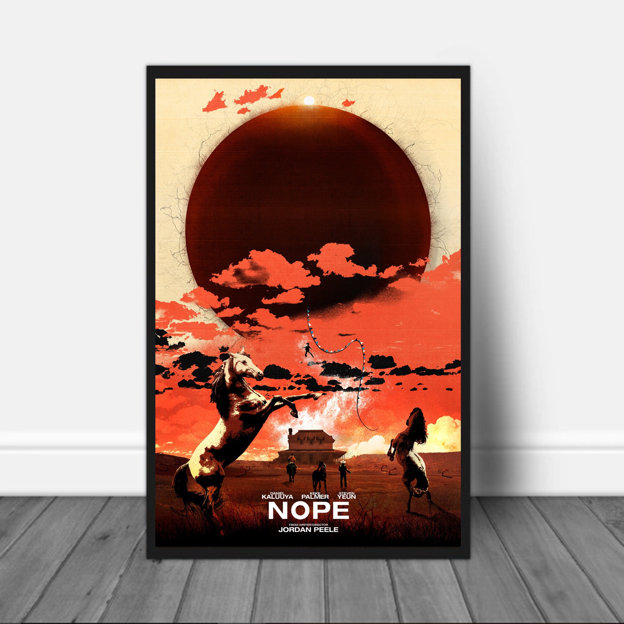 NOPE Jordan Peele Movie Poster, Nope 2022 Movie Poster, Nope Movie ...