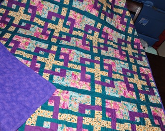 Multicolor Geometric Lap Quilt - Etsy