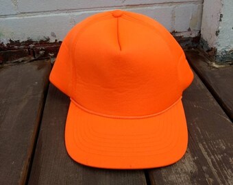 Orange Hunting Hat Vintage - Etsy