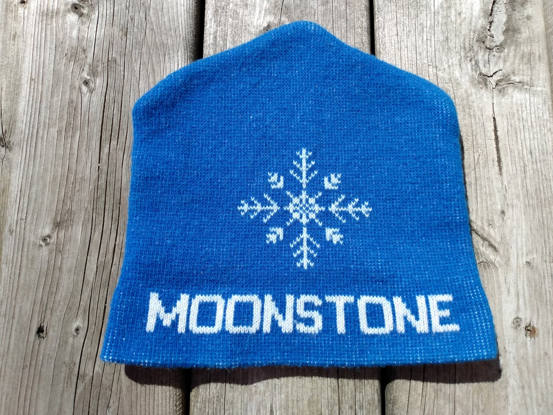 Vintage Ski Hat Mount St. Louis MOONSTONE Knitted Toque Made in U.S.A ...