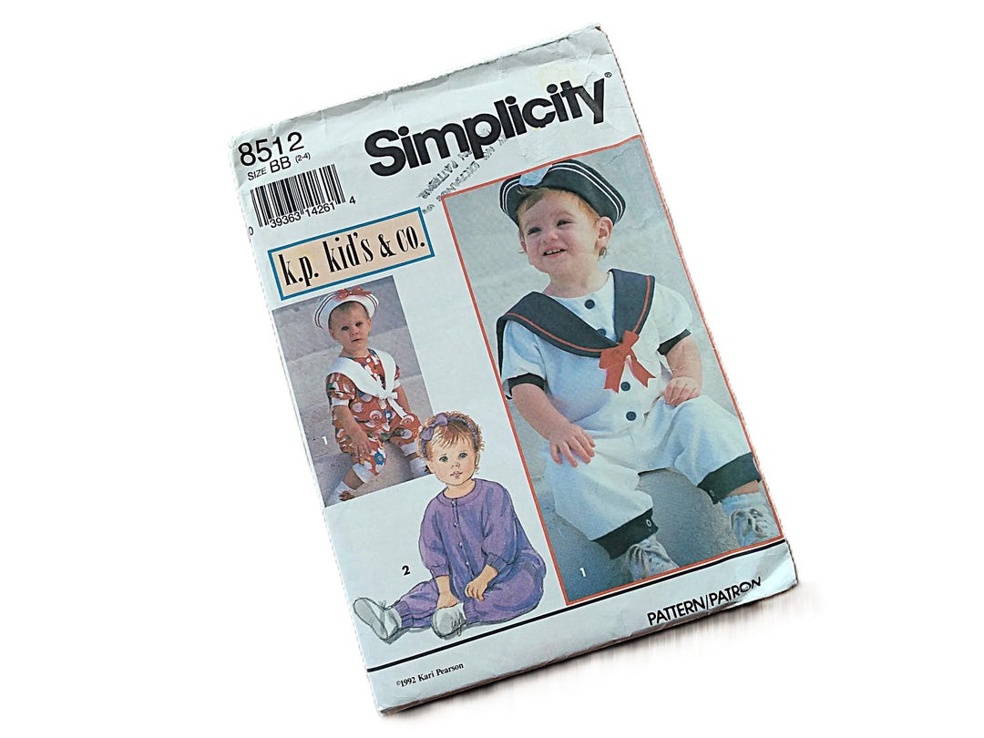 Vintage Sailor Suit Sewing Pattern Toddler Size 2, 3, 4 Simplicity 8512 ...