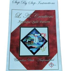 Lighthouse Quilt Sewing Pattern Newfoundland Moose Viking Ship Canadian ...