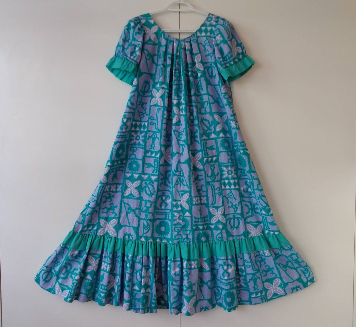Vintage Hawaiian MuMu Dress Women's Size 10 Medium por | Etsy