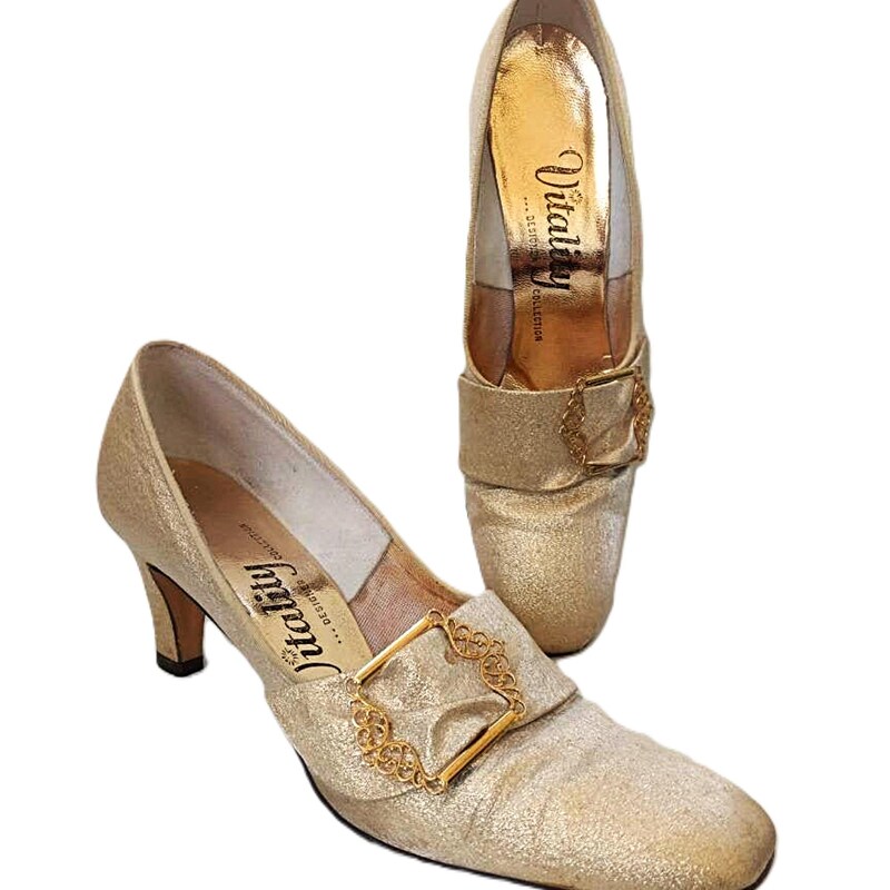 Gold Shoes - Etsy