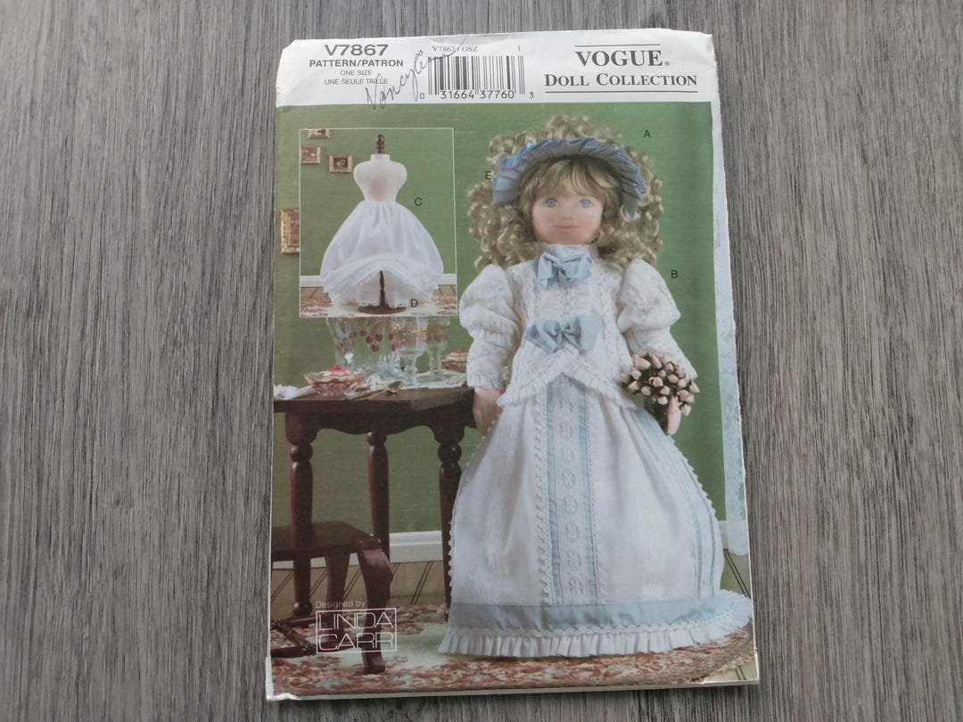 18 Victorian Doll and Doll Clothes Sewing Pattern Prairie UNCUT 7867 - Etsy