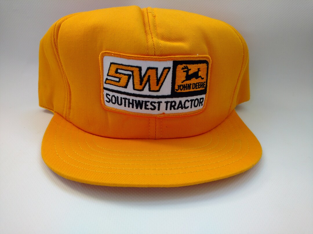 Vintage John Deere Trucker Hat Fullback Southwest Tractor Yellow ...
