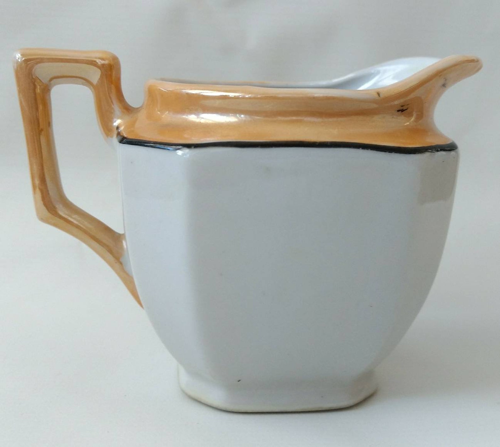 Floral Lusterware Creamer Made in Japan Retro Vintage Art Deco | Etsy