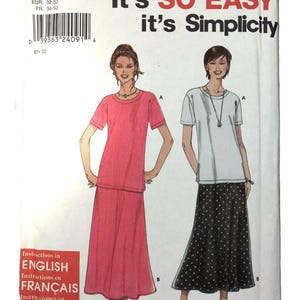 Peasant Skirt and Top Sewing Pattern Womens Size XS-XL Simplicity 9277 ...