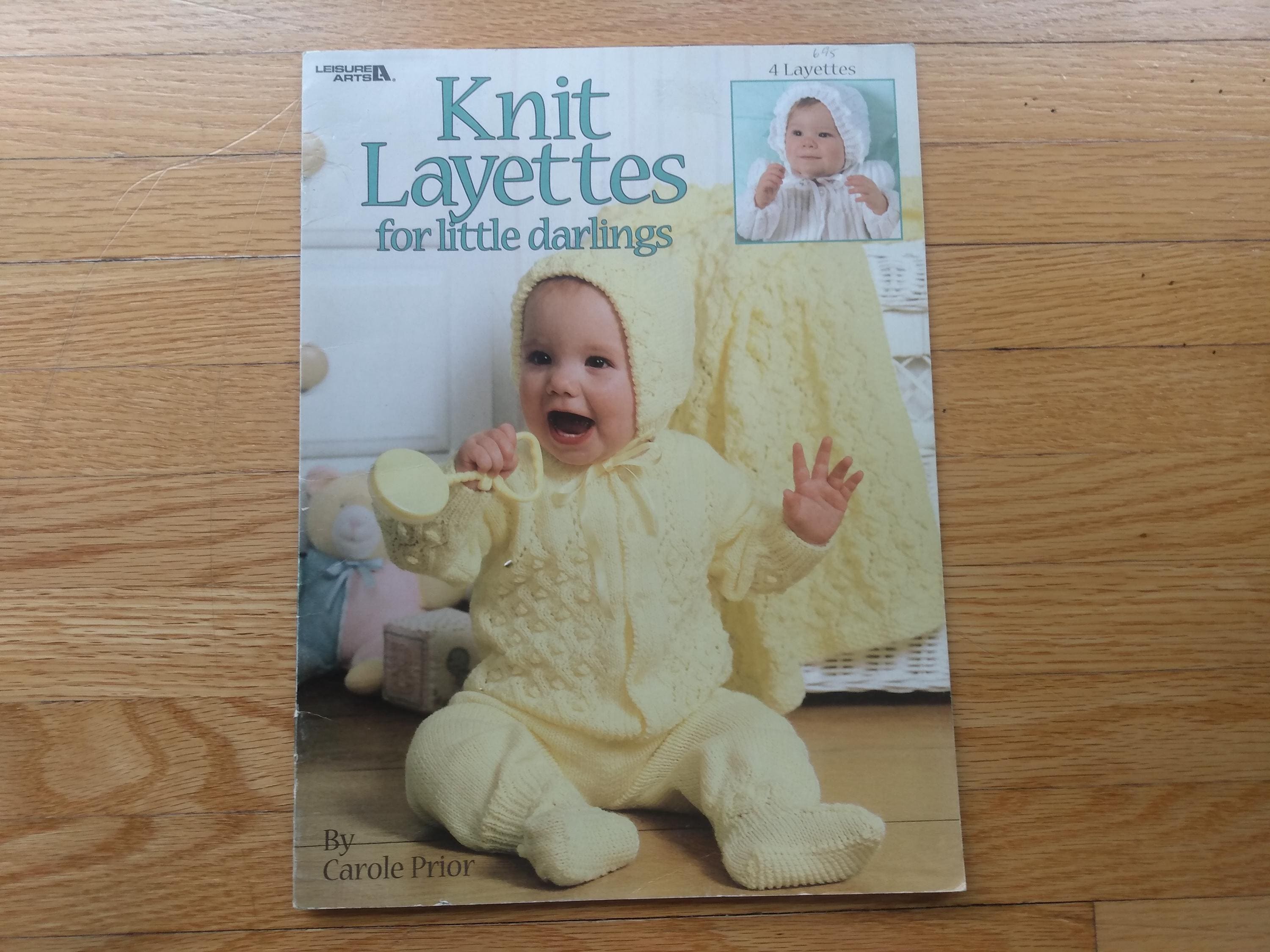 Vintage Baby Layettes Knitting Pattern Book Infants Boys Girls Blankets ...