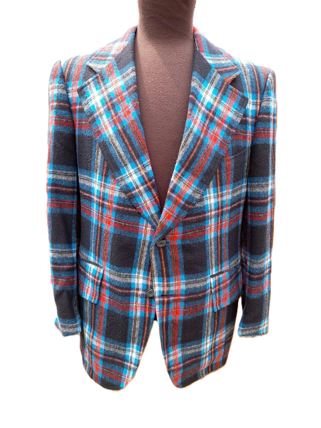 Vintage Plaid Sport Coat Jacket Union Label #7 Rockabilly 60s - Etsy