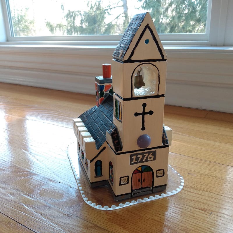Folk Art Church - Etsy