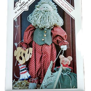 15 Santa Doll Sewing Pattern DIY Country Prairie Pioneer Christmas ...