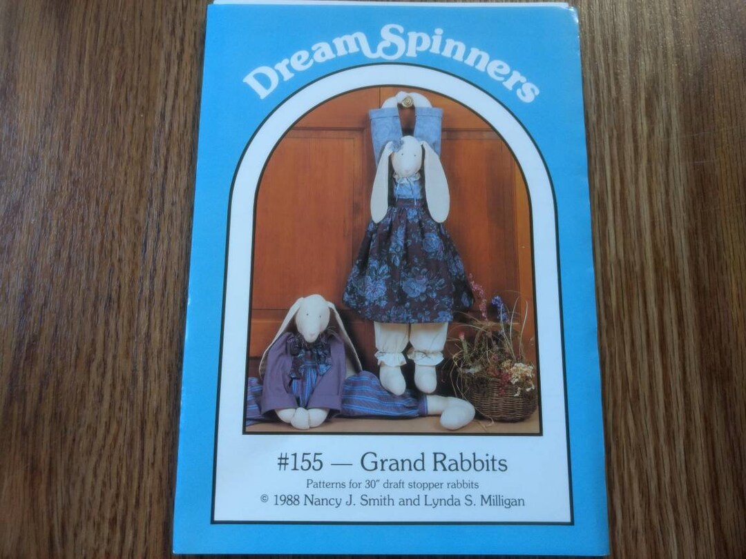 Country Decor Draft Stopper Stuffed Bunny Doll Large 30 Vintage 80s 155 ...