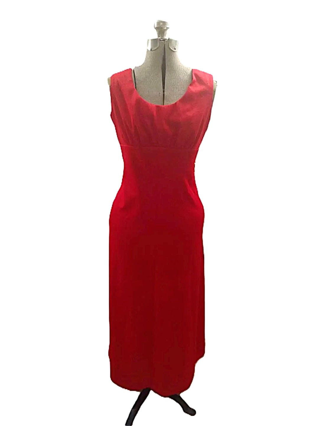 Vintage 1960s Red Dress Prom Formal Maxi Original by Perfect Junior of ...