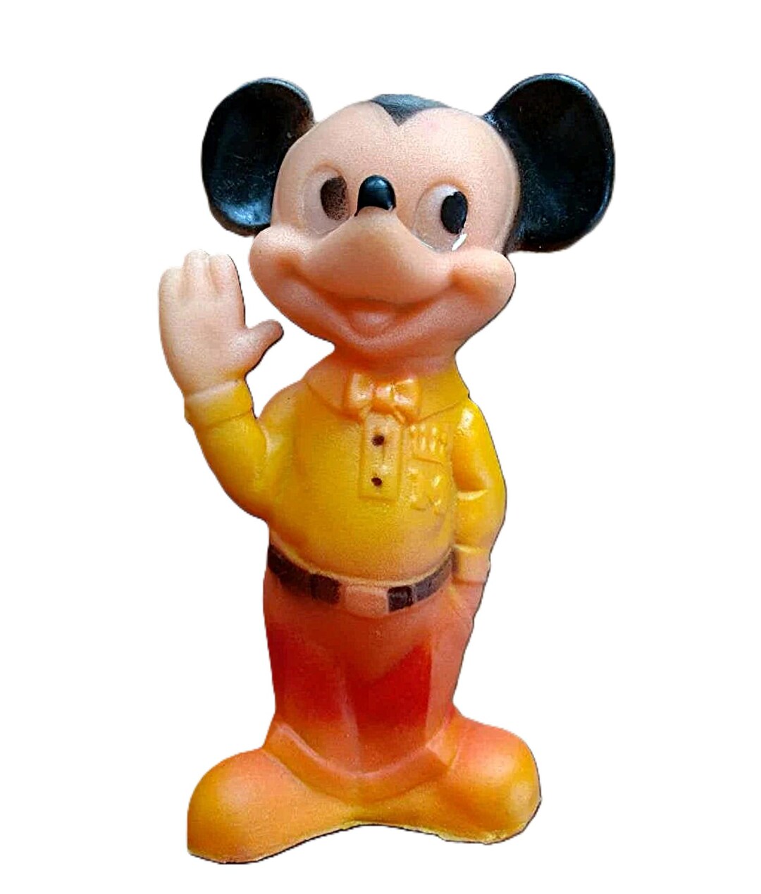 Vintage 6" Mickey Mouse Rubber Squeak Toy Retro Disney Collectible ...