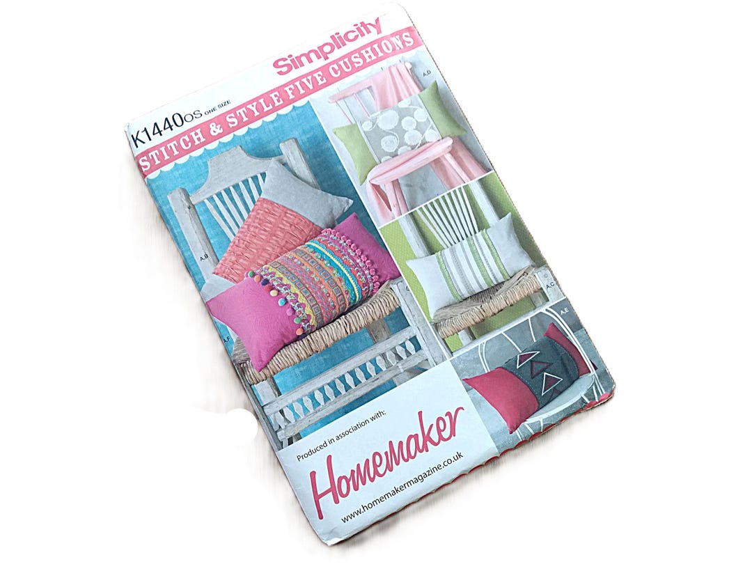 Lumbar Pillow Cover and Wraps Sewing Pattern Simplicity 1440 UNCUT FF ...