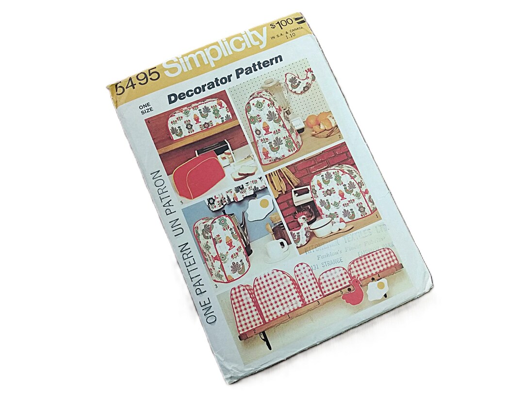 Appliance Covers Sewing Pattern Vintage 70s Kitchen Potholders ...