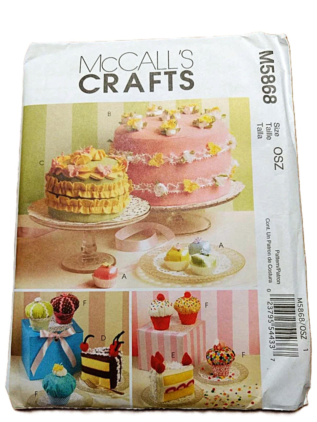 Stuffed Cake Desserts Sewing Pattern Pot Pourri Sachet Pincushion ...