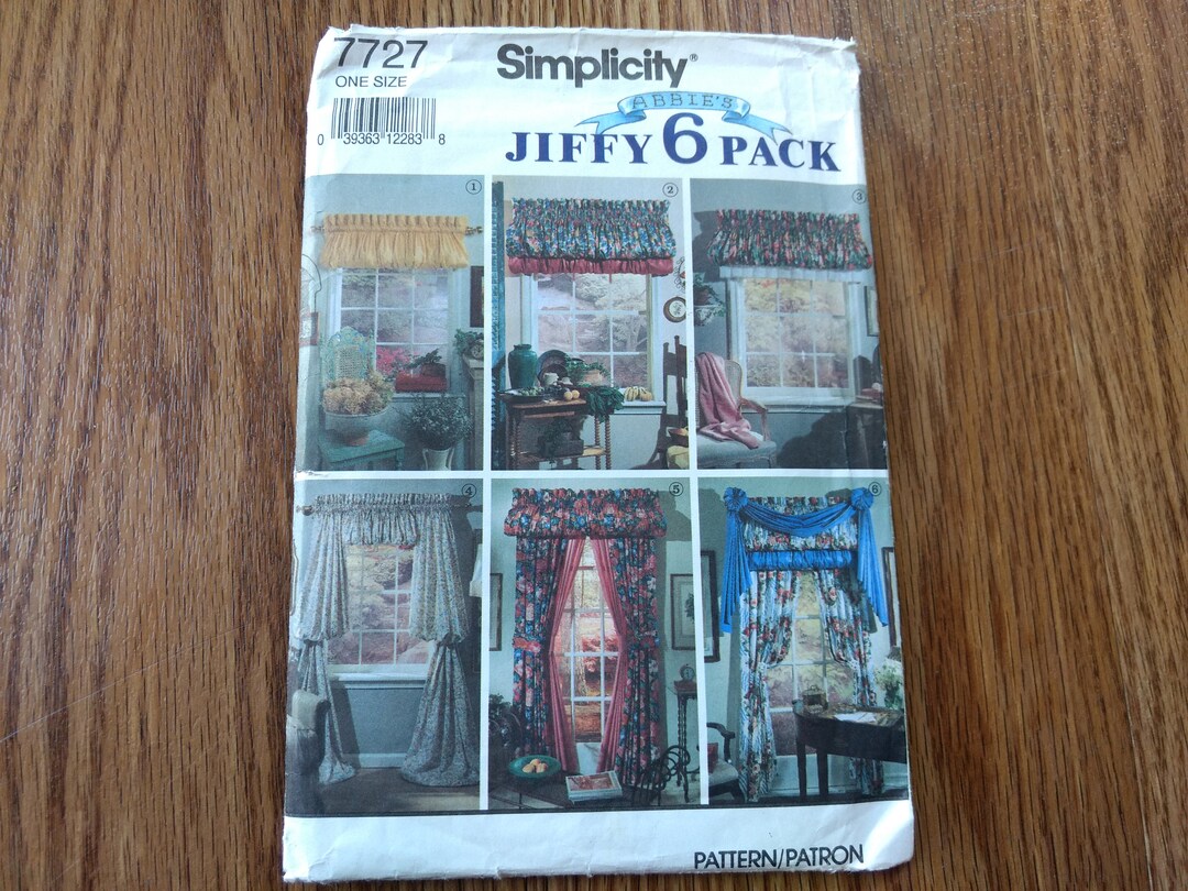 Window Valance Curtain Sewing Pattern Drapes Window Topper Treatment ...