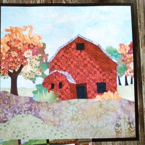Red Barn Quilt Block Sewing Pattern Forgotten Farms Series grandpa's ...
