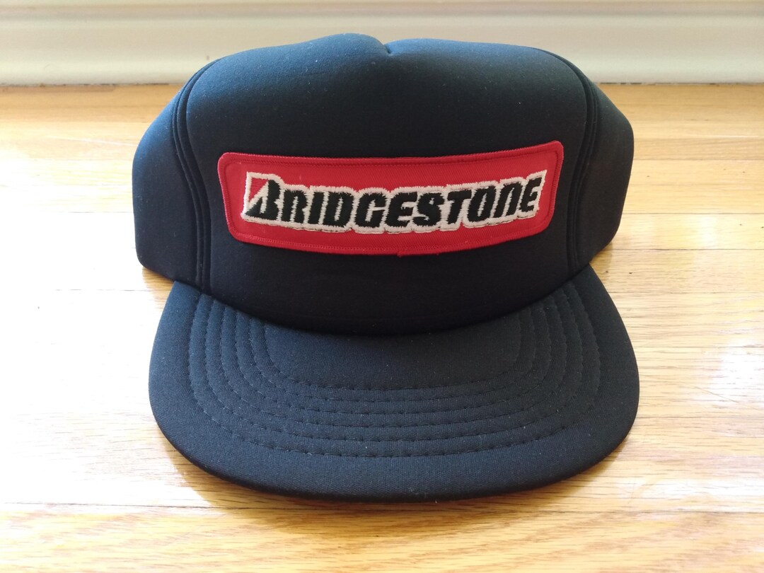 Vintage Trucker Hat Bridgestone Fullback Snapback Cap 80s 90s Poly Foam ...