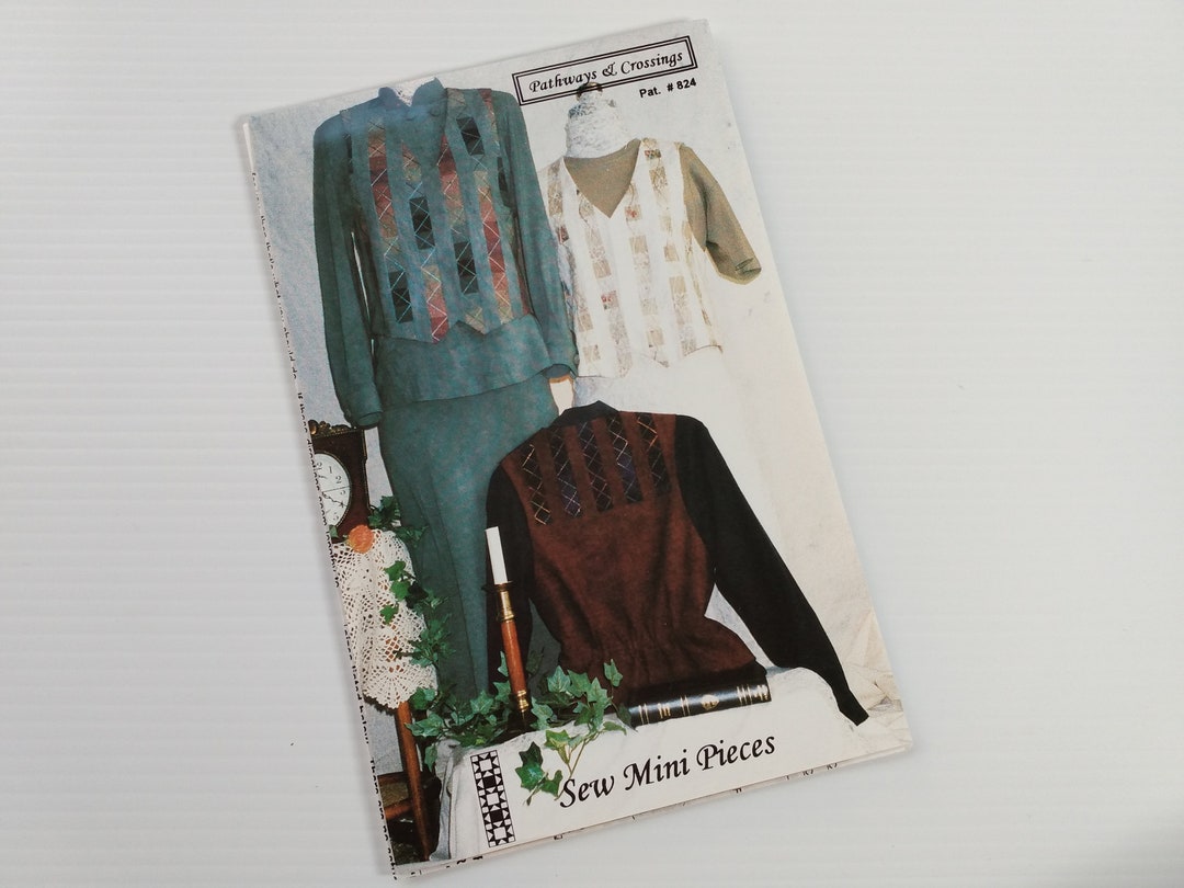 Vintage 90s Quilted Vest Sewing Pattern Strip Quilting by Sew Mini ...