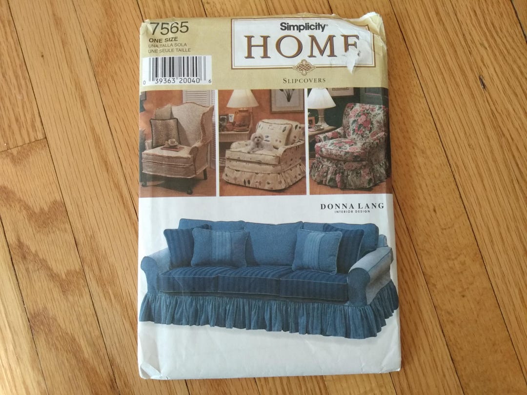 Sofa Chair Slipcovers Sewing Pattern Armchair Couch Wing Club ...