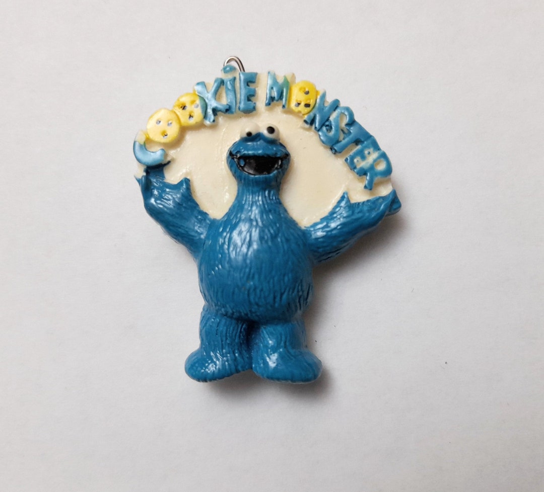 Vintage 1980s Cookie Monster Barrette Retro Plastic TV Character Hair ...