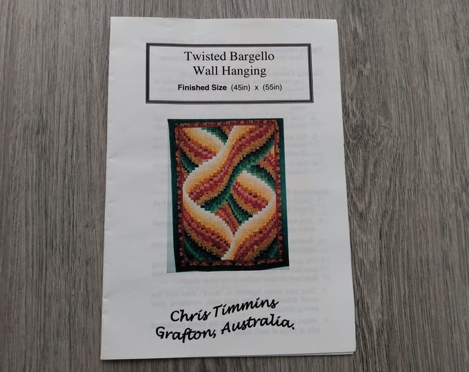 Twisted Bargello Wall Hanging Quilt Sewing Pattern 45"x55" Strip ...