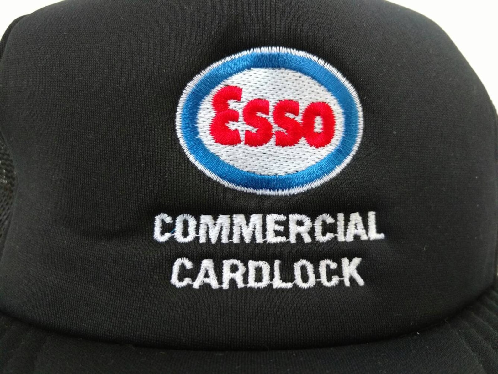 Vintage Trucker Hat Esso Commercial Cardlock Mesh Snapback Cap - Etsy