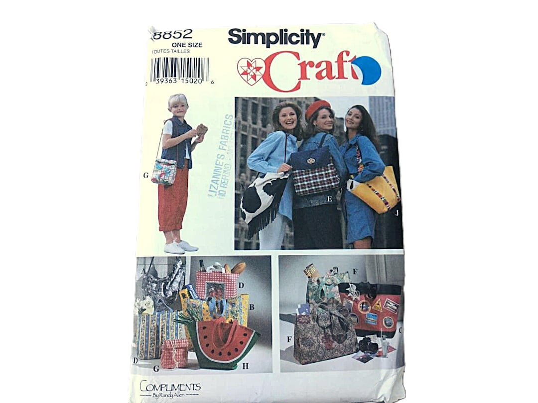 Purse Handbag Sewing Pattern Beach Lunch Bag Backpack Watermelon ...