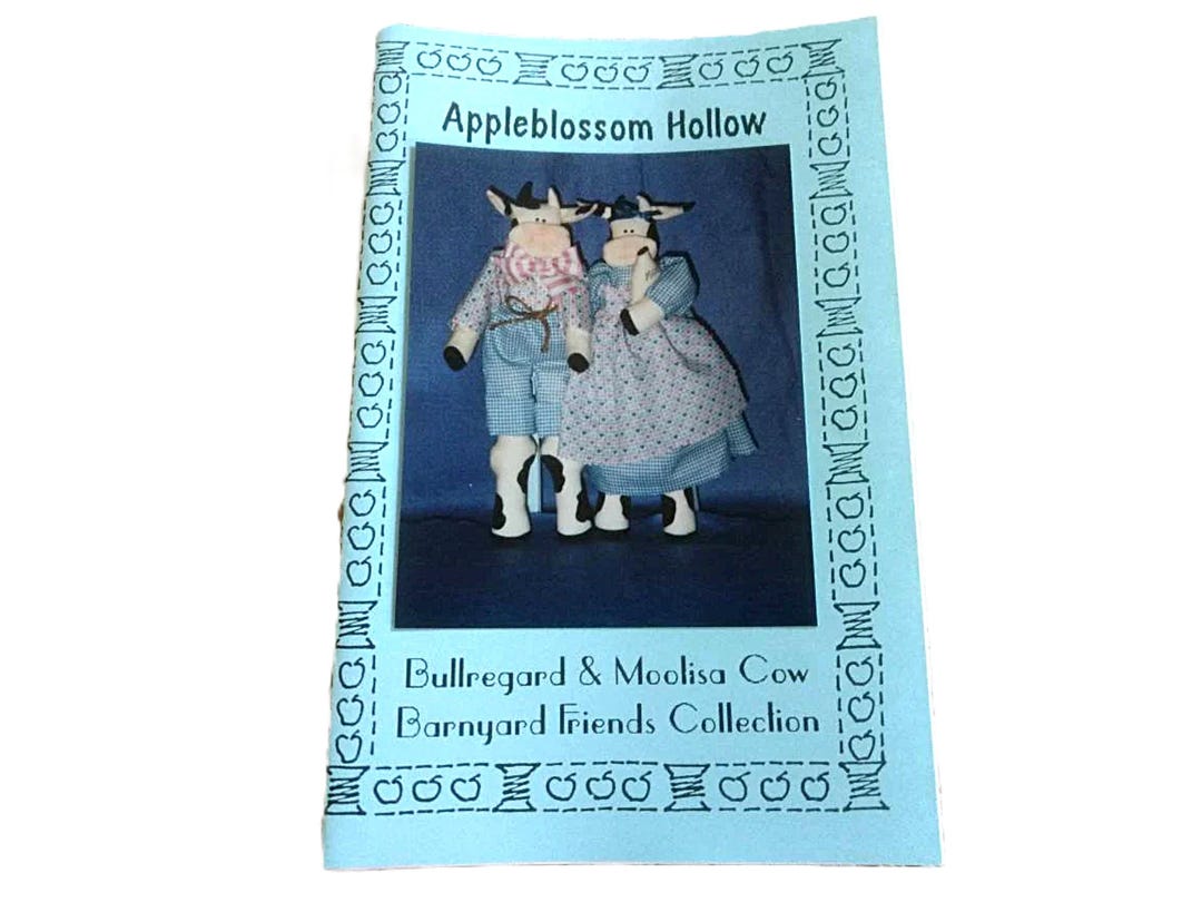 Cow Dolls Doll Sewing Pattern 16" Bullregard & Moolisa Appleblossom ...