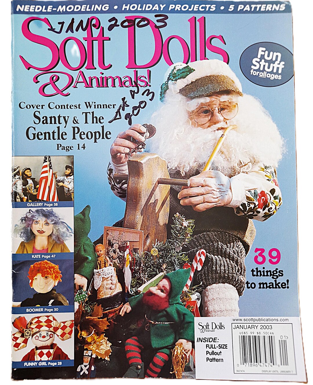 Vintage Dollmaking Magazine With Patterns "soft Dolls & Animals ...