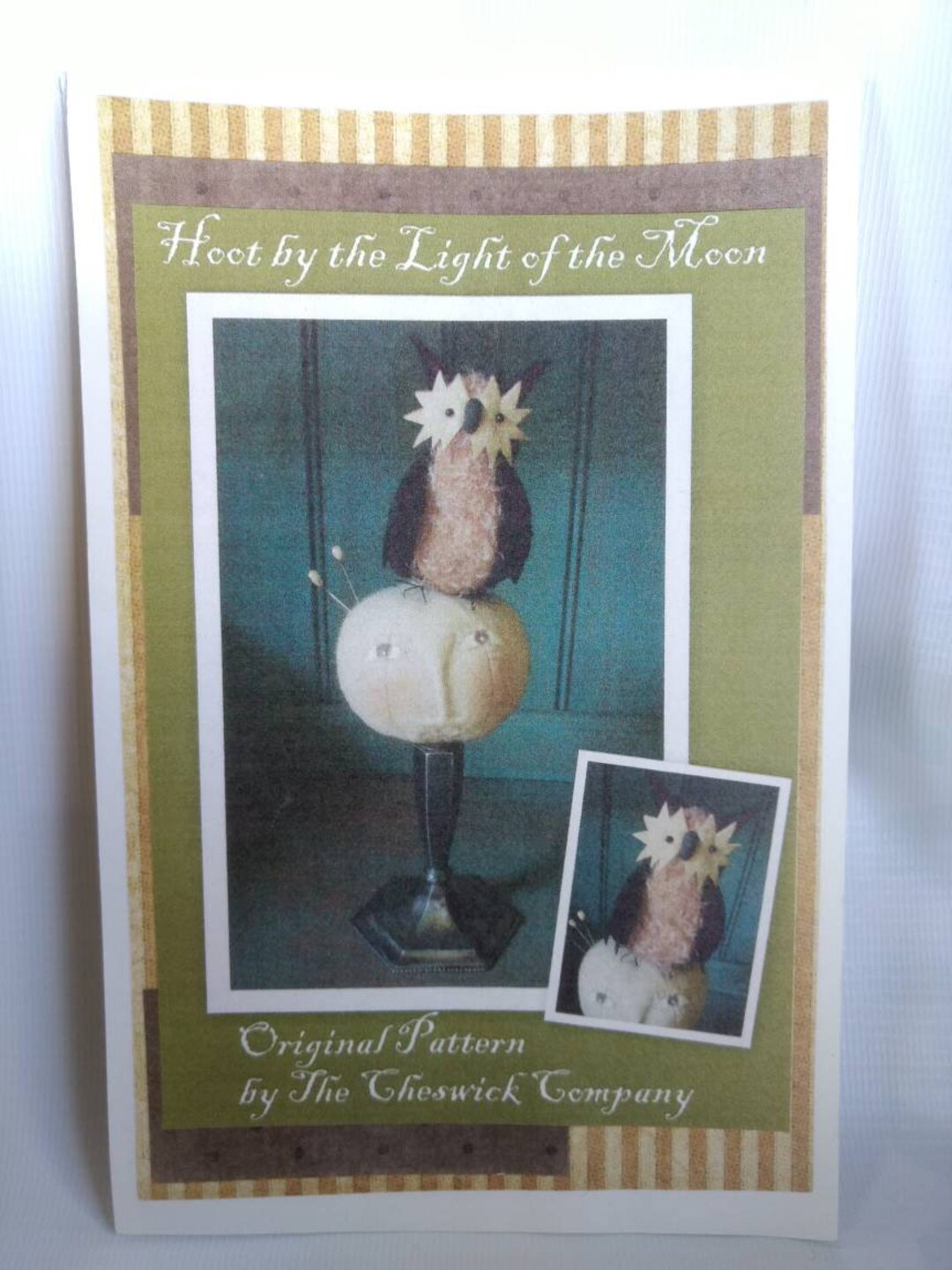 Halloween Owl Moon Craft Sewing Pattern Folk Art Decor hoot by the ...