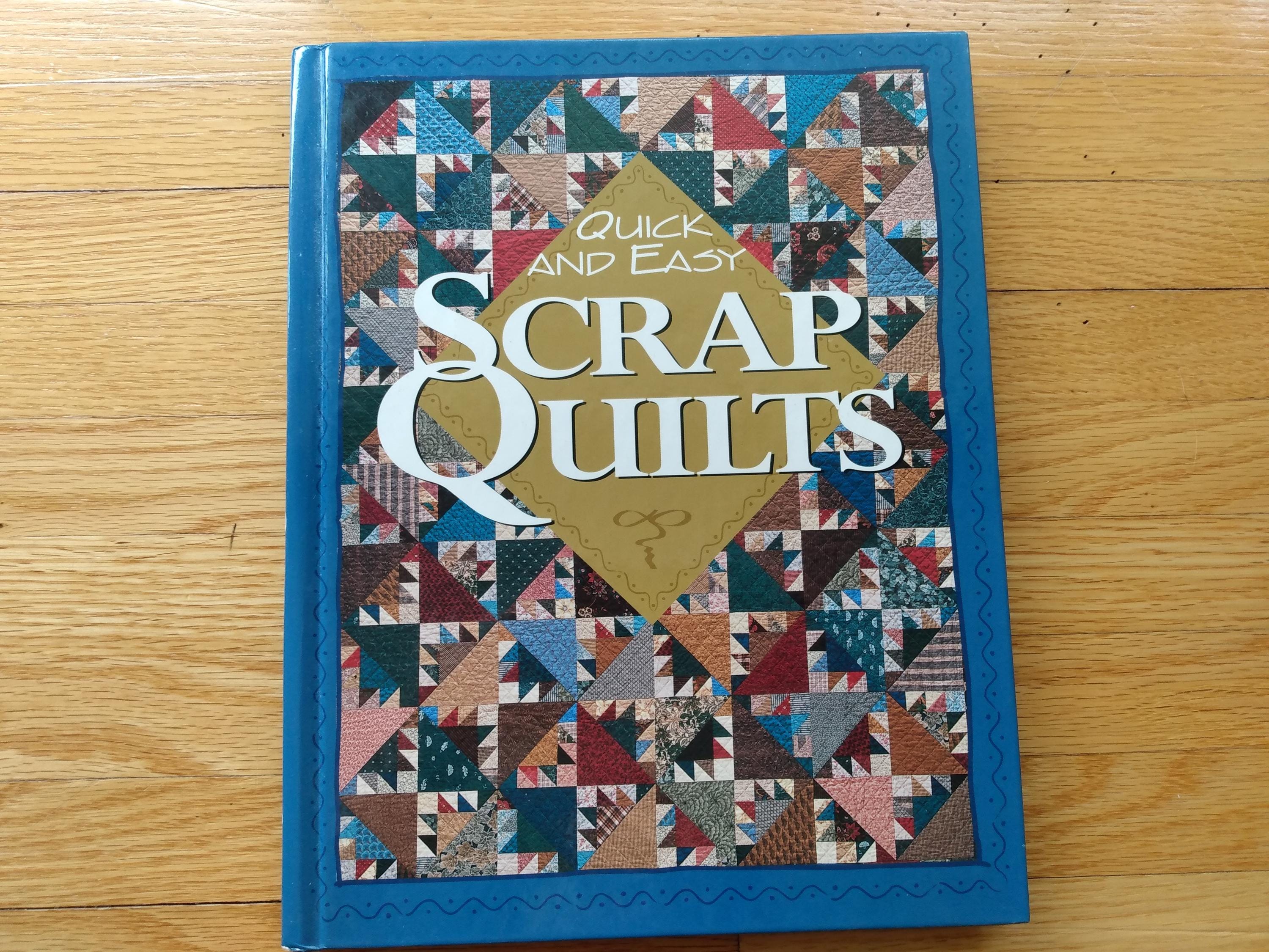 Vintage Scrap Quilt Sewing Pattern Book Quilting Strip Pieced Applique ...