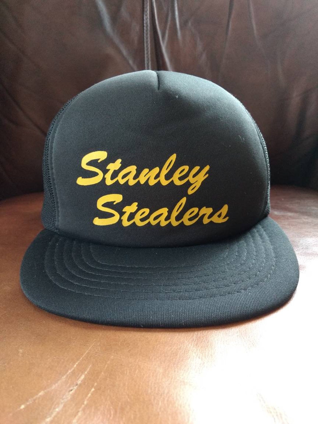 Mens Vintage Trucker Hat Black Mesh Snapback Stanley Stealers Retro - Etsy