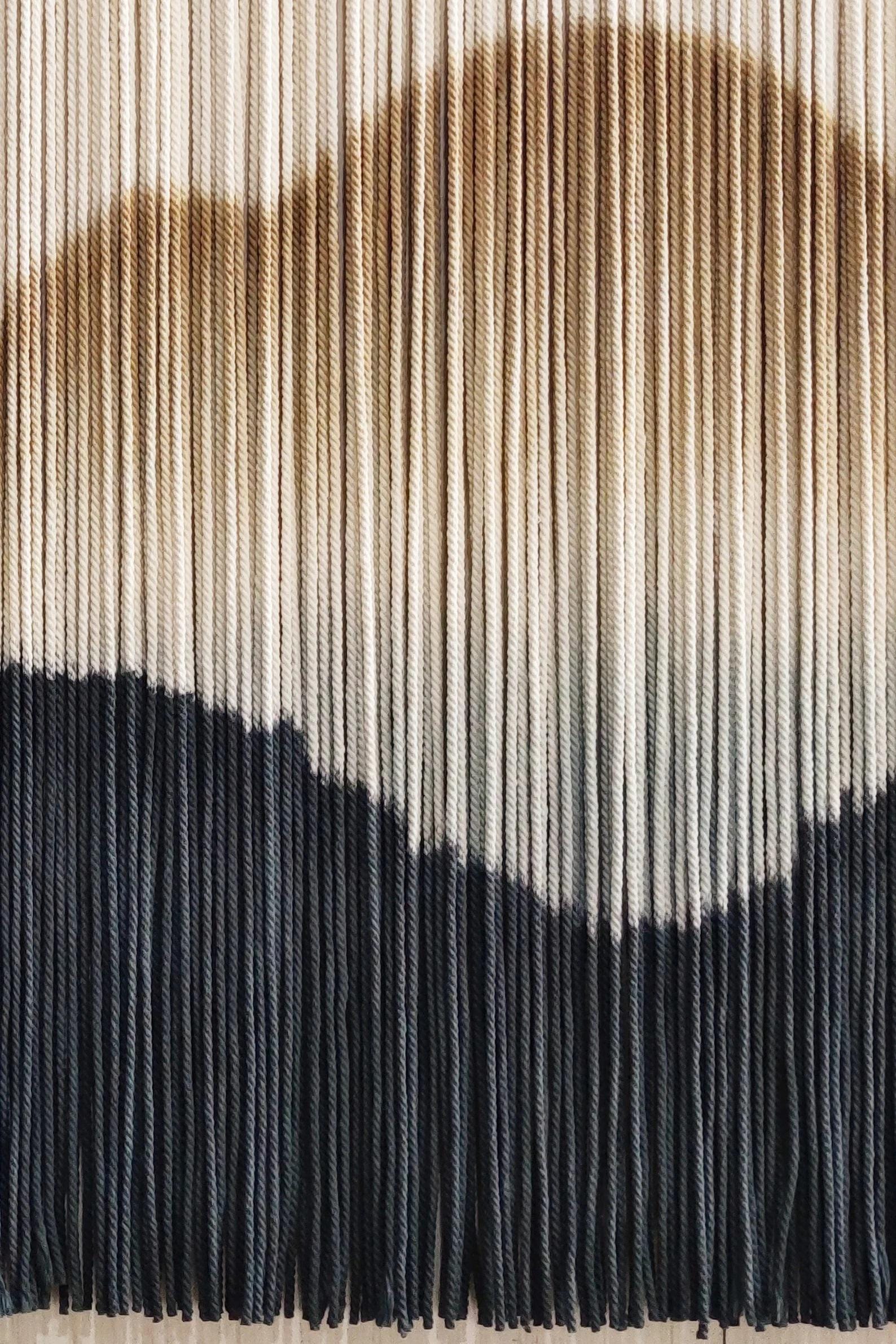 Large Handmade Macrame Wall Hanging, Dip Dye Fiber Art Tapestry - Etsy