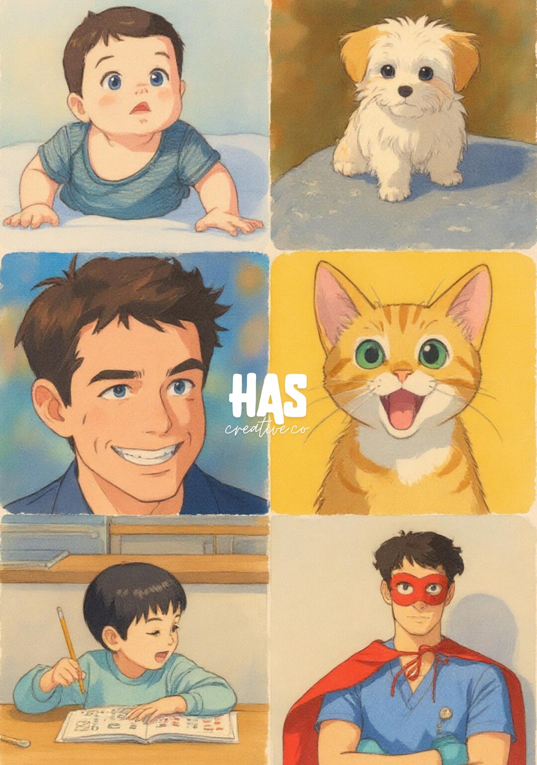 Custom Photo to Anime Portrait, Personalized Digital Art Gift | HCC #6 ...