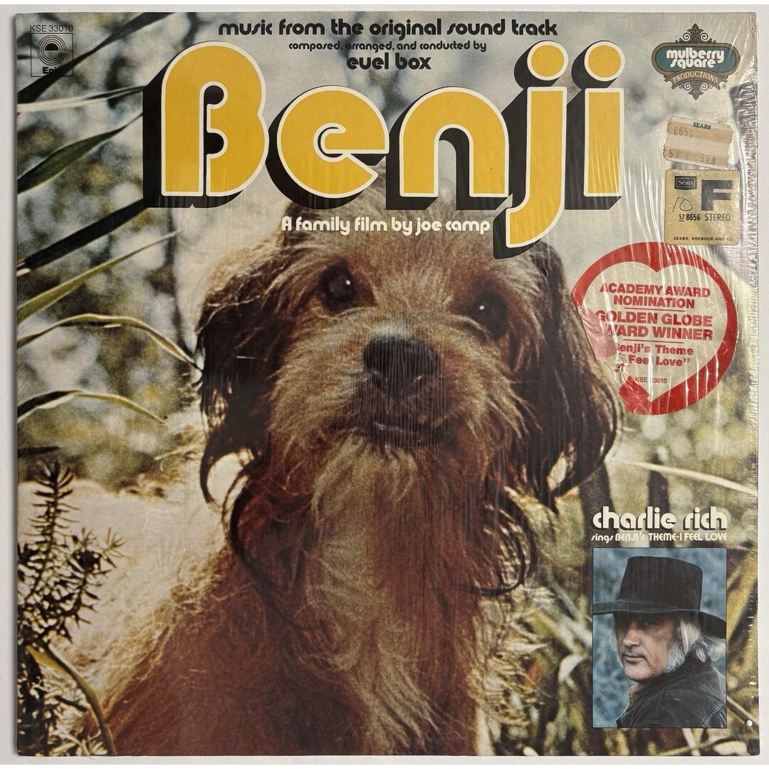 Benji Original Soundtrack Vinyl LP 1974 Ft. Charlie Rich - Ultrasonic ...