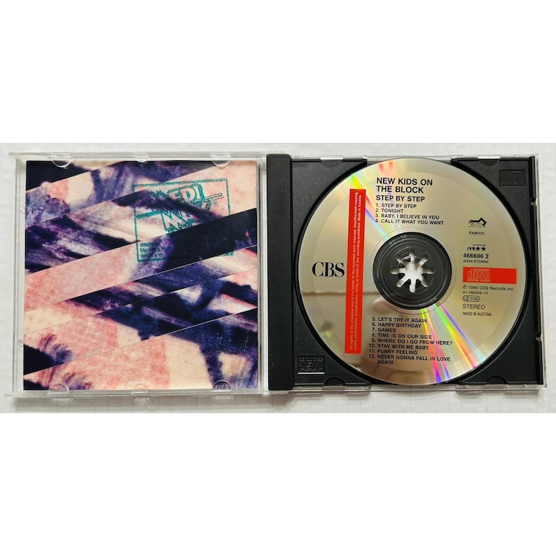 New Kids on the Block - Step by Step - 1990 European Import CBS CD - Etsy