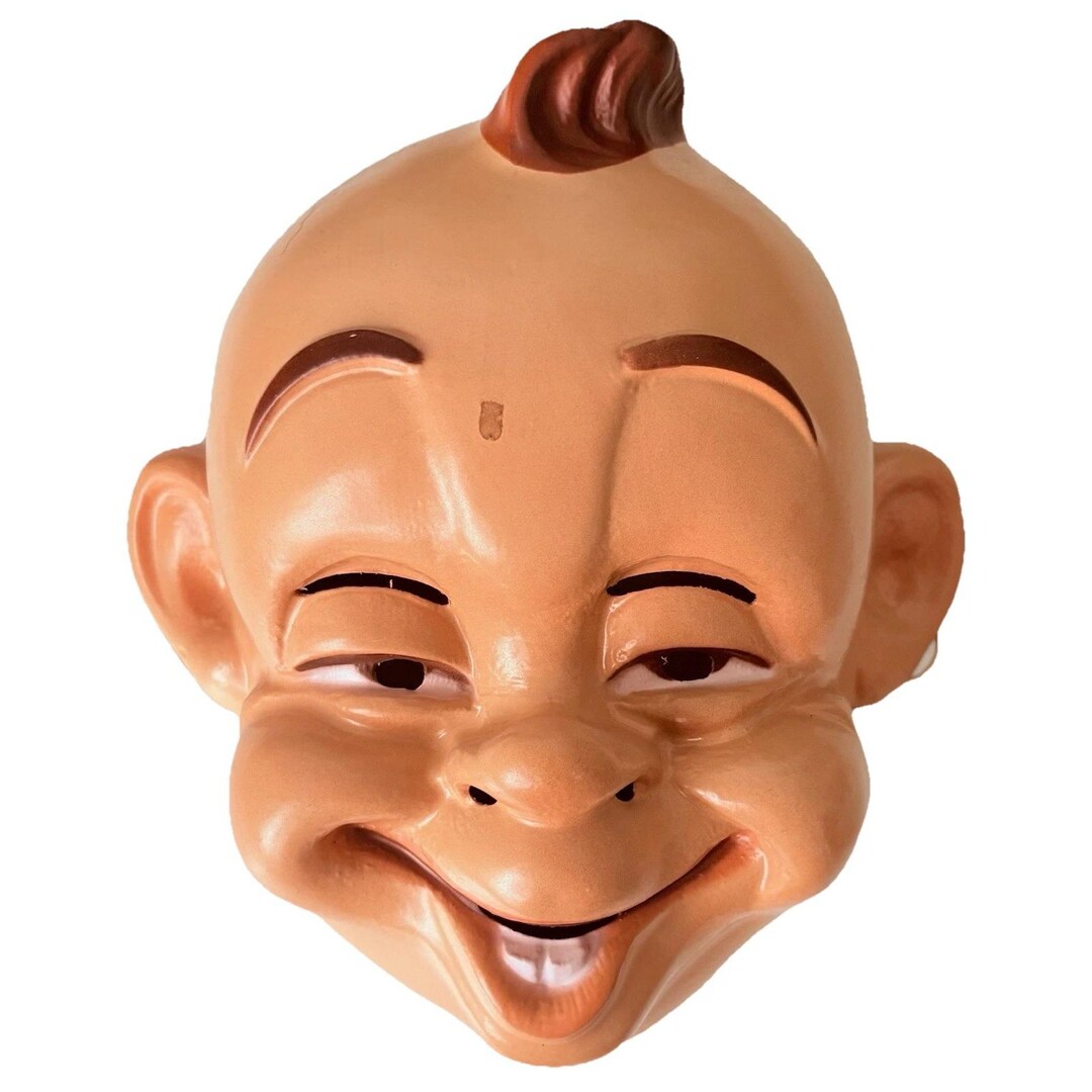 Vintage Plastic Baby Mask Halloween Cesar Mauritius Ben Cooper - See ...