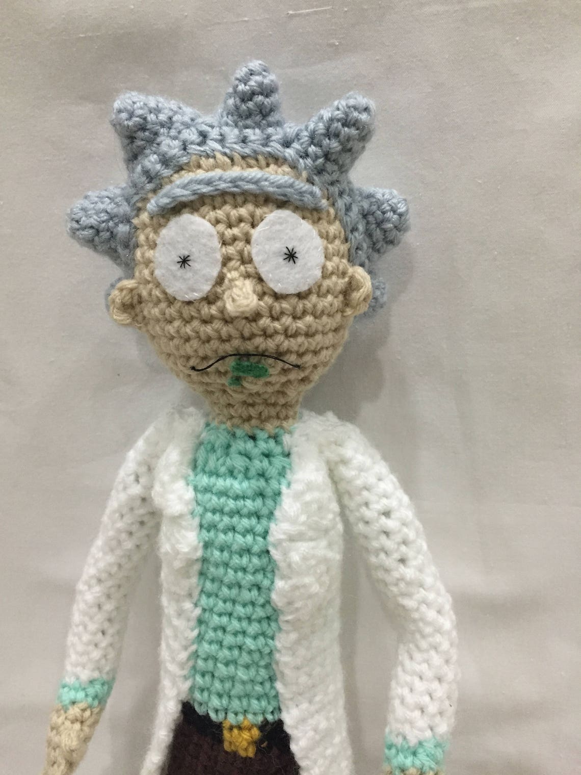 Blue Haired Scientist Amigurumi Crochet Pattern - Look Alike Rick With ...