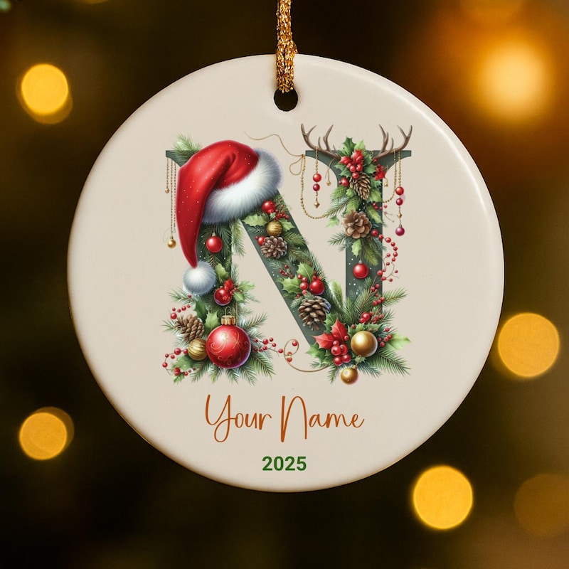 Initial Baubles Ceramic - Etsy