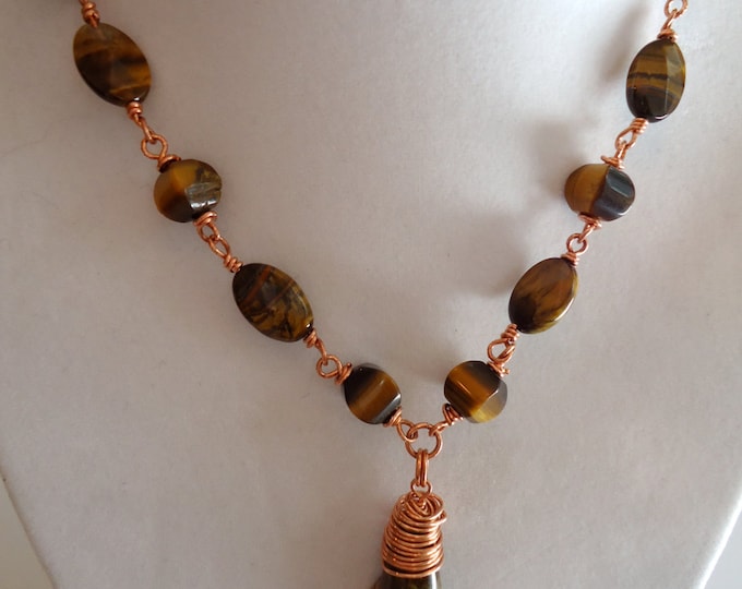 Tiger Eye Necklace and Pendant - Etsy