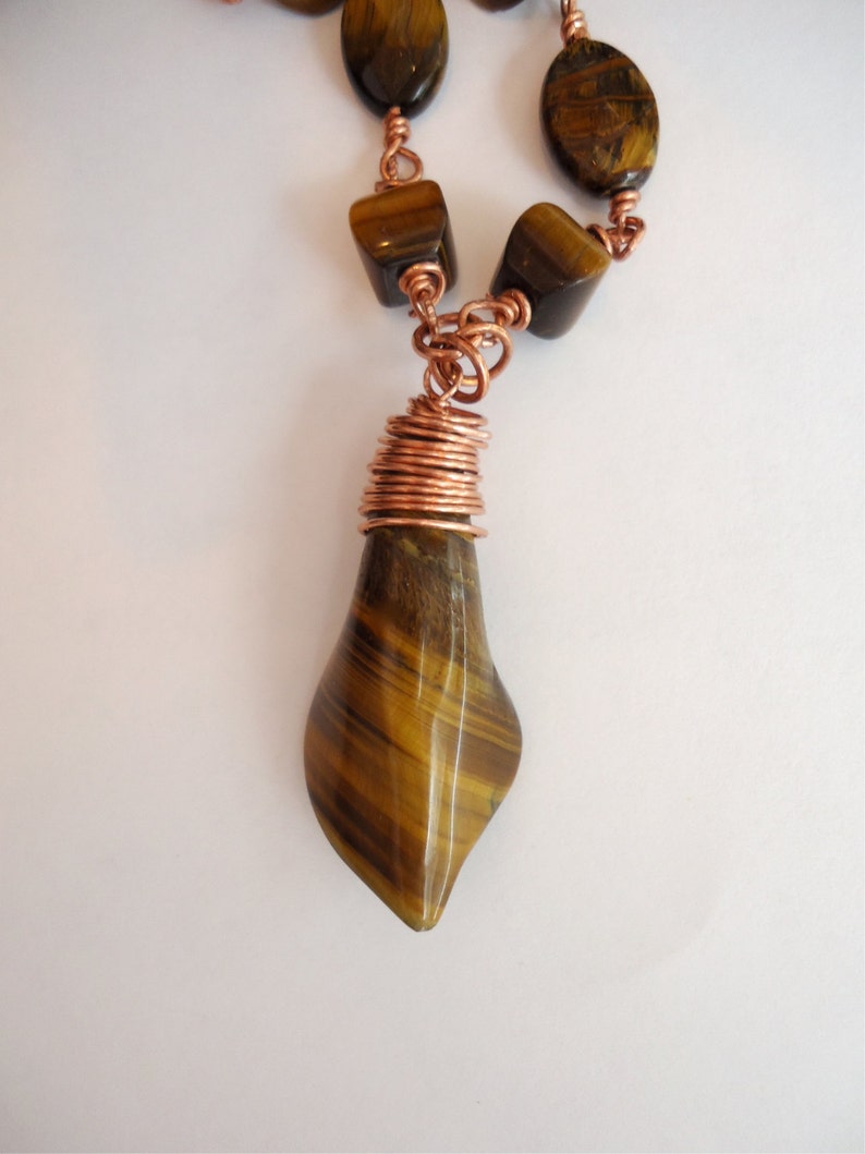 Tiger Eye Necklace and Pendant - Etsy