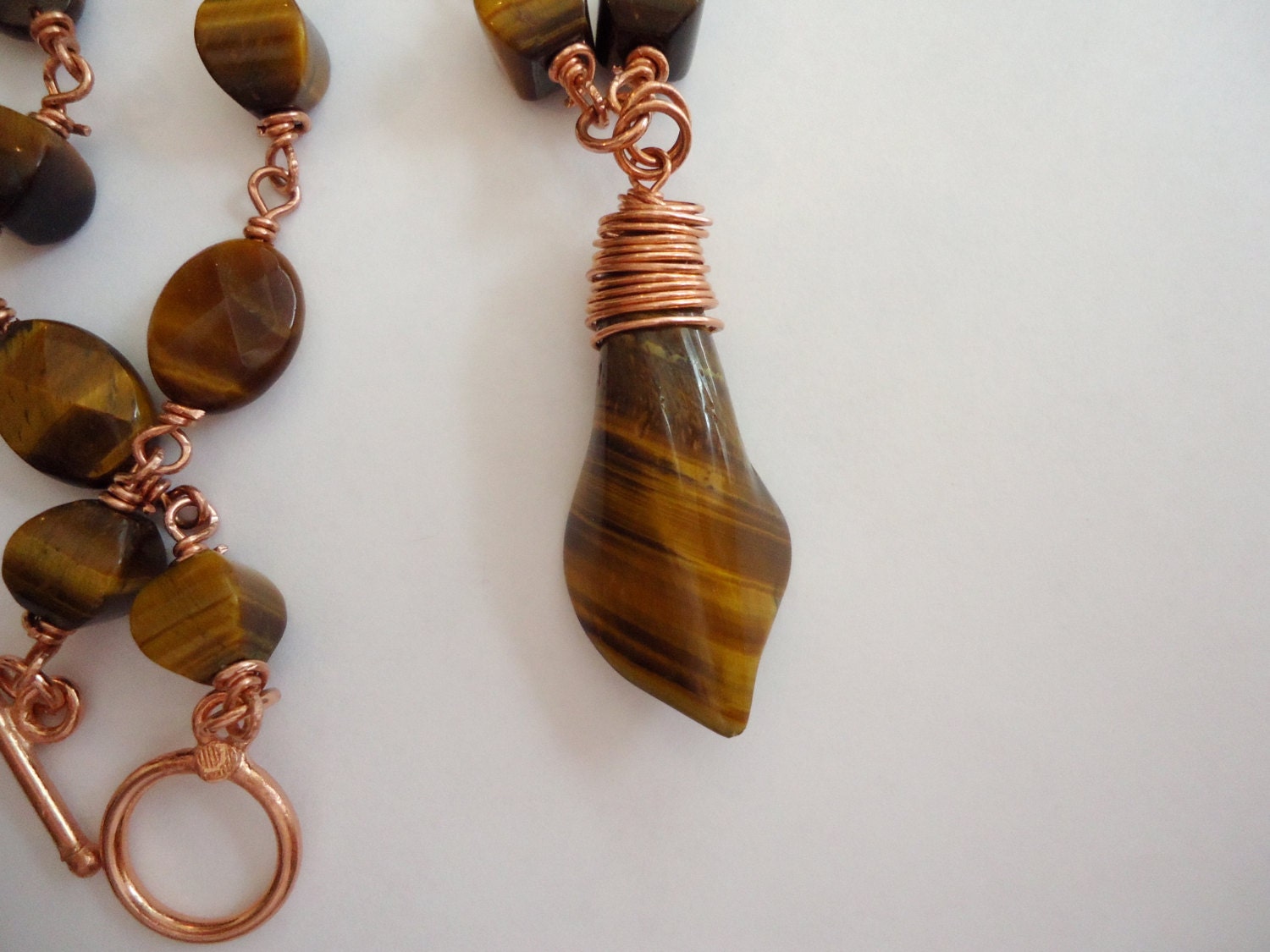 Tiger Eye Necklace and Pendant - Etsy