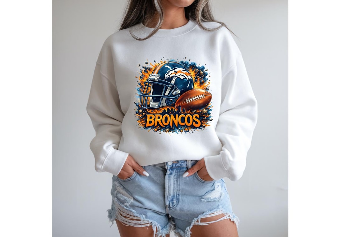 Broncos Football PNG Bundle, 5 Mascot Designs, Denver Football Clipart ...