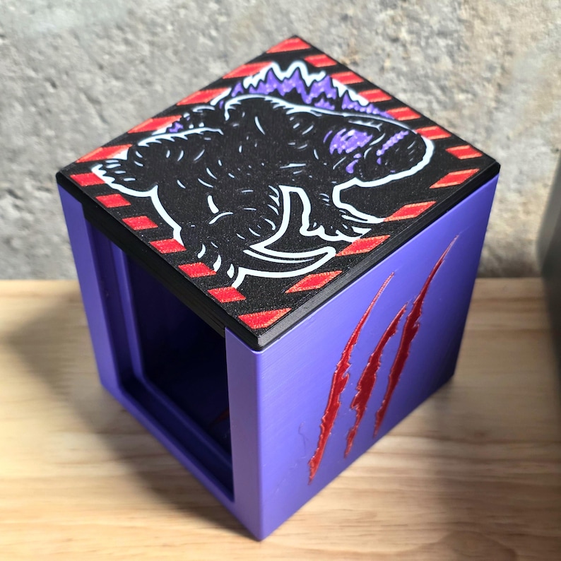 Godzilla Etali Kaiju Magnetic MTG Commander Deck Box |spellkeeper| 3D ...