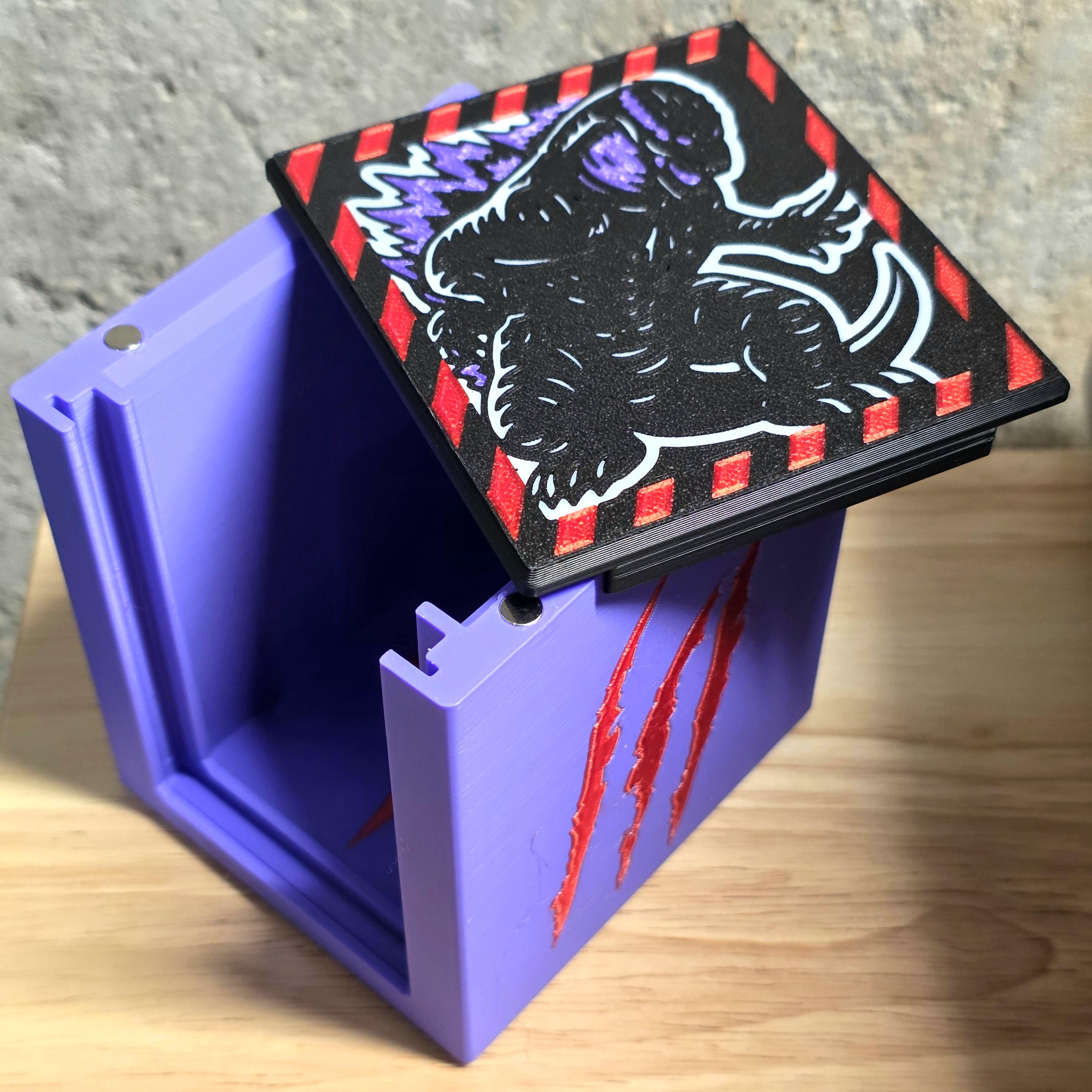 Godzilla Etali Kaiju Magnetic MTG Commander Deck Box |spellkeeper| 3D ...