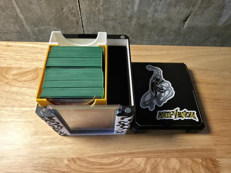 Anti-venom Spider-man Magnetic MTG Commander Deck Box |command Station ...